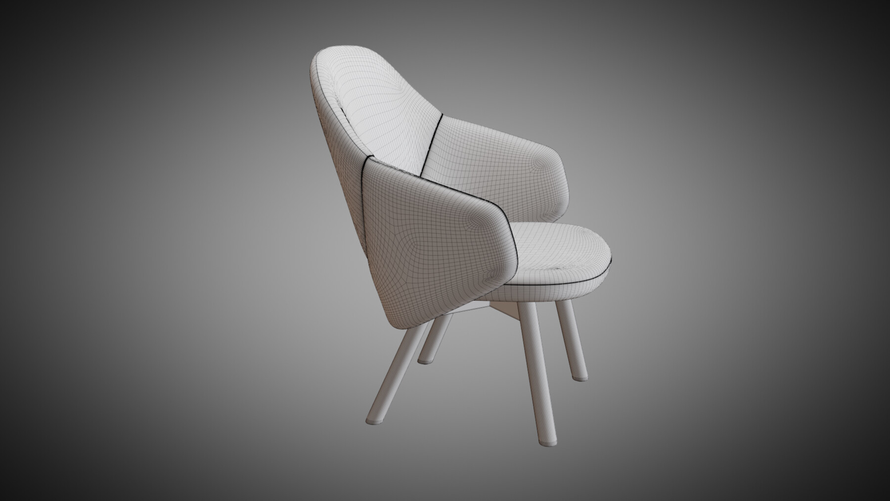 ArtStation - Alba Lounge Armchair by Ton | Resources