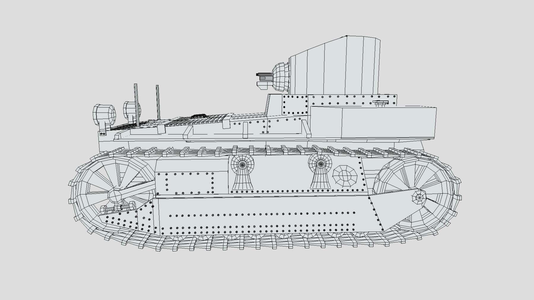 ArtStation - Cartoon T1E1 Cunningham Light Tank | Game Assets