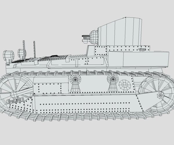 ArtStation - Cartoon T1E1 Cunningham Light Tank | Game Assets