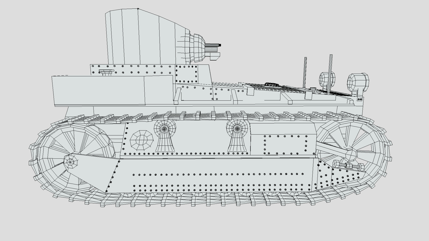 ArtStation - Cartoon T1E1 Cunningham Light Tank | Game Assets