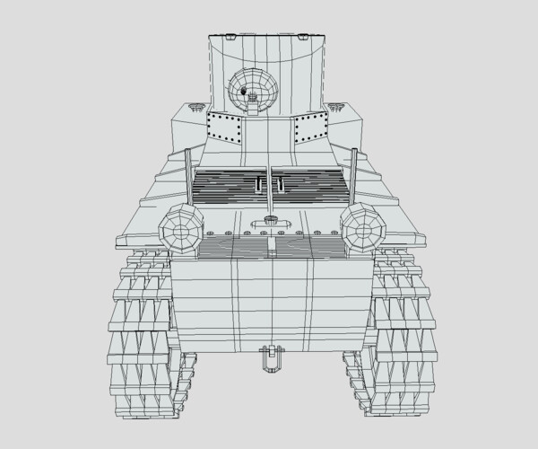 ArtStation - Cartoon T1E1 Cunningham Light Tank | Game Assets