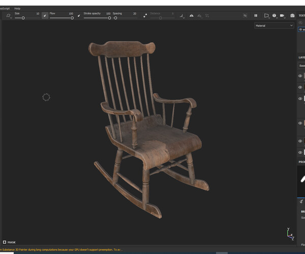 ArtStation - Old Western Rocking Chair Game Ready | Game Assets