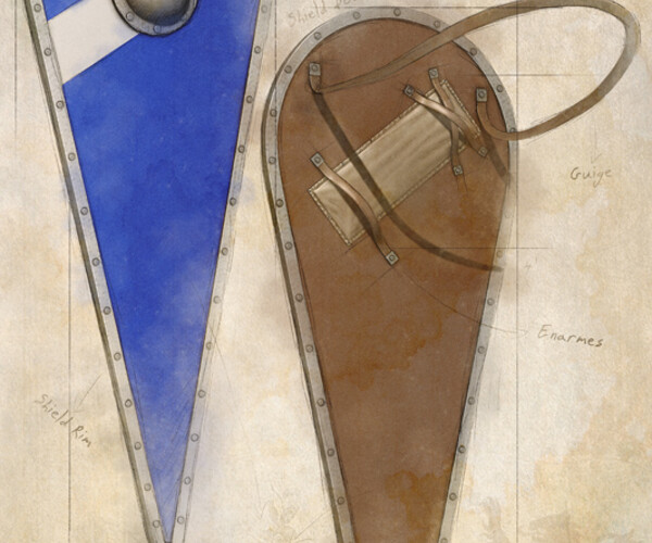 ArtStation - Modular Kite Shield | Resources