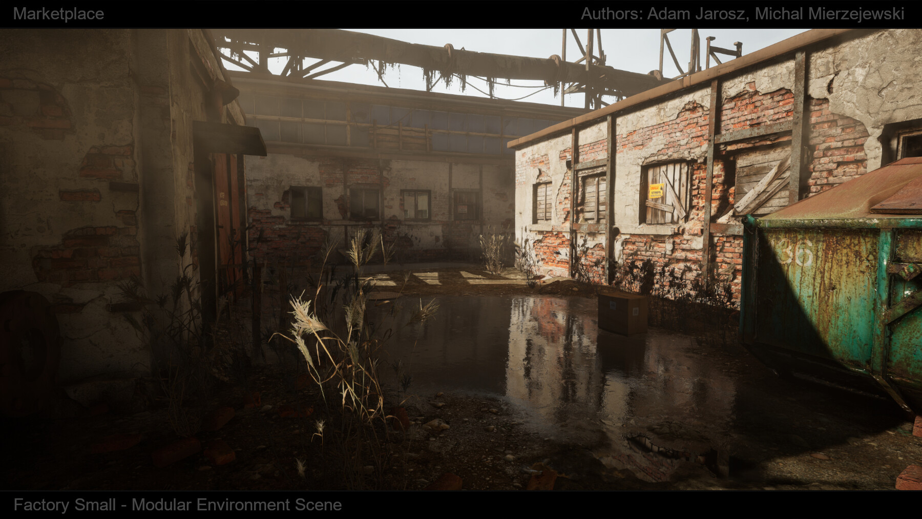 ArtStation - [UE4][SCANS] Old Factory Street | Game Assets