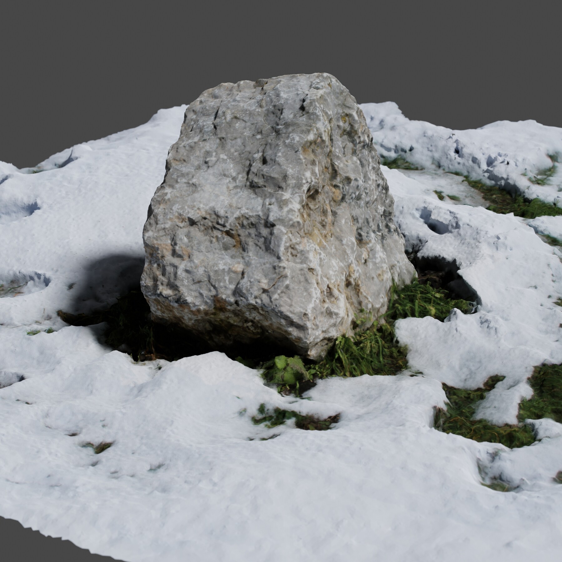 ArtStation - Stone In Snow - Photoscan | Resources