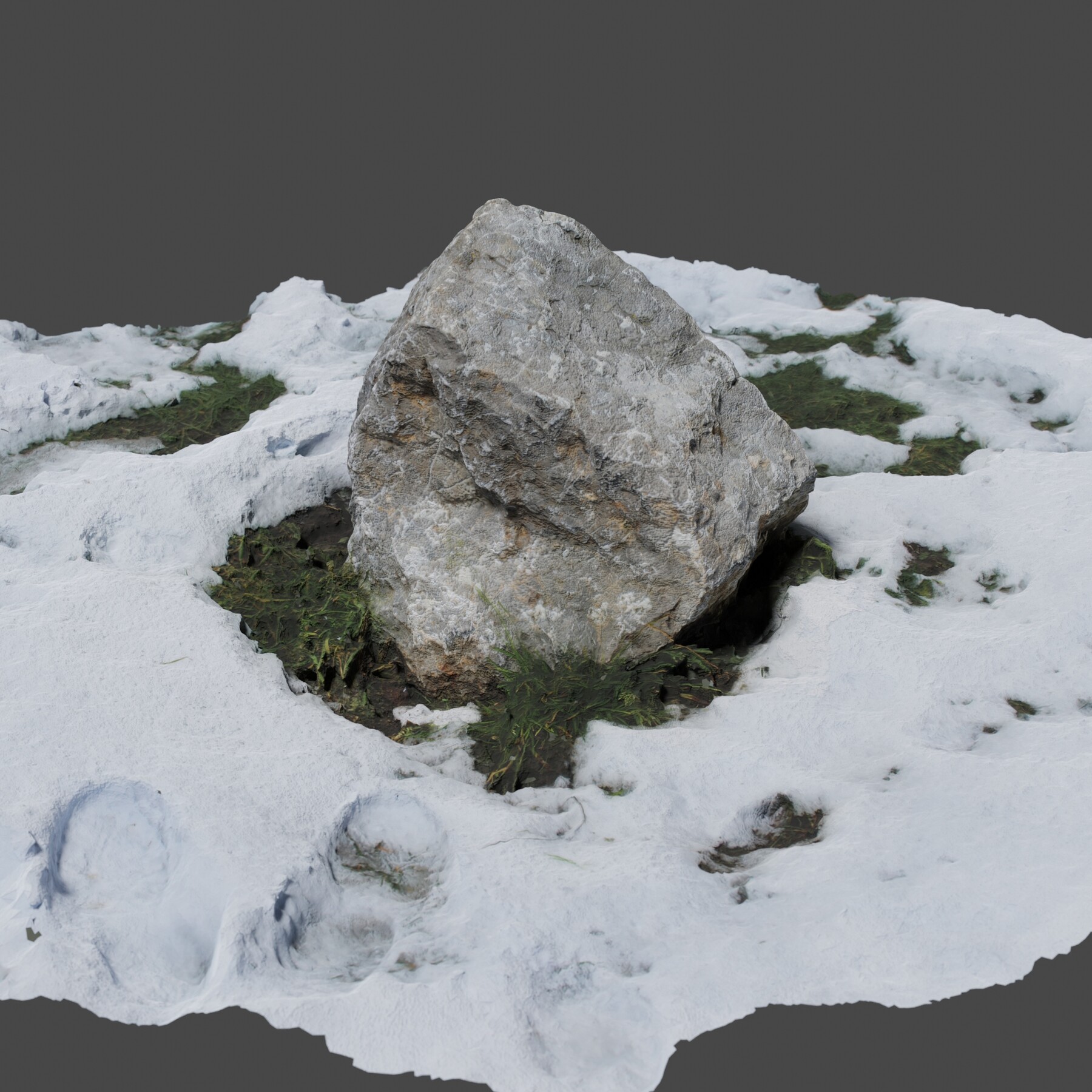 ArtStation - Stone In Snow - Photoscan | Resources
