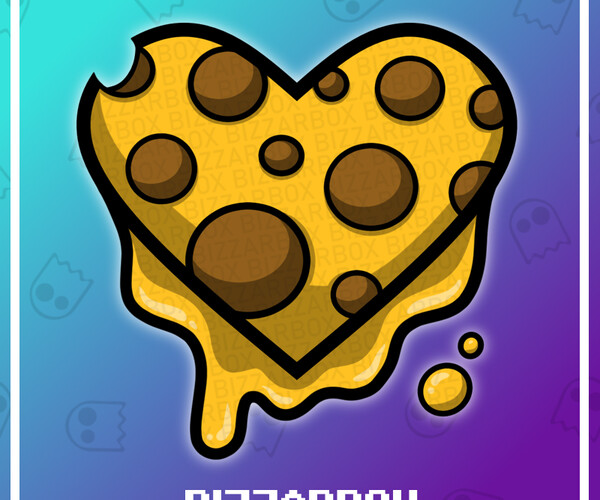 ArtStation - Twitch Emote: Cheesy Heart | Artworks