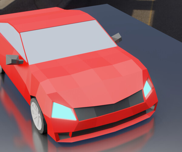 ArtStation - Low Poly Simple Car | Resources