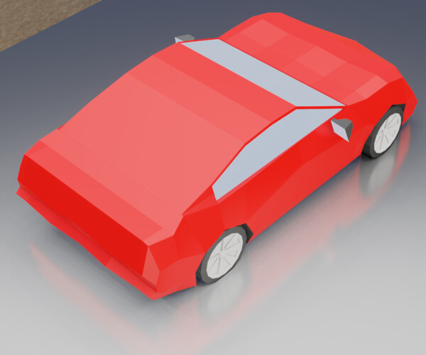 ArtStation - Low Poly Simple Car | Resources