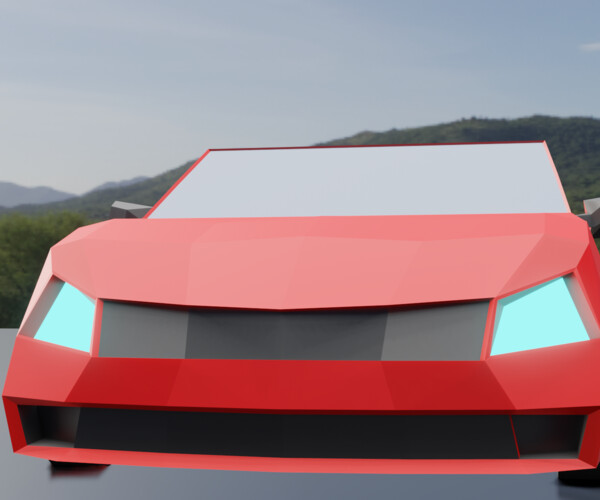 ArtStation - Low Poly Simple Car | Resources