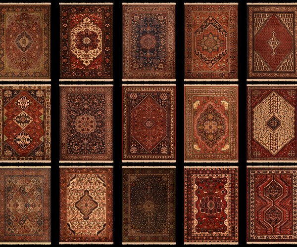 ArtStation - 100 Persian Rug - PBR texture | Resources
