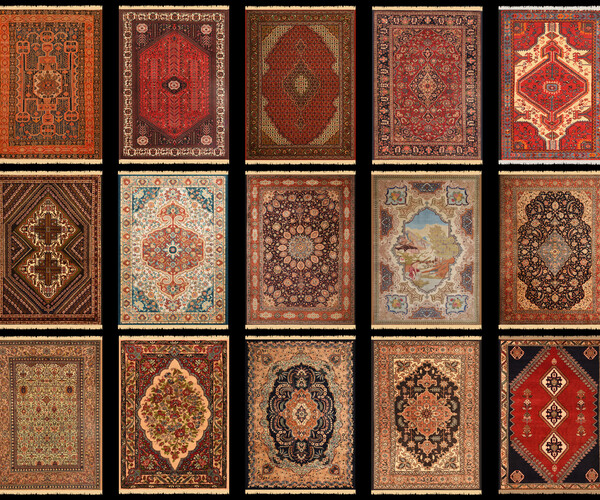 ArtStation - 100 Persian Rug - PBR texture | Resources
