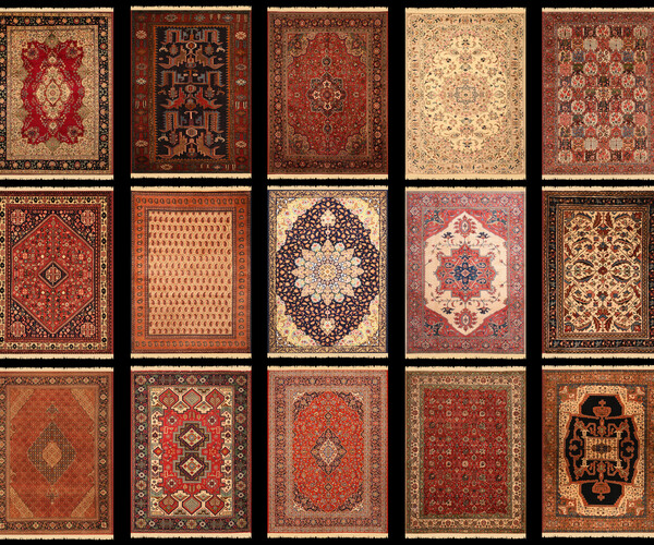 ArtStation - 100 Persian Rug - PBR texture | Resources