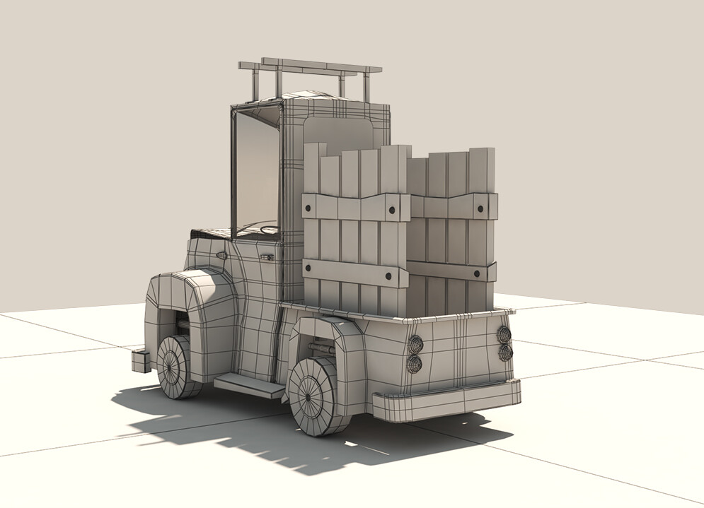 ArtStation - 3d stylized car | Game Assets