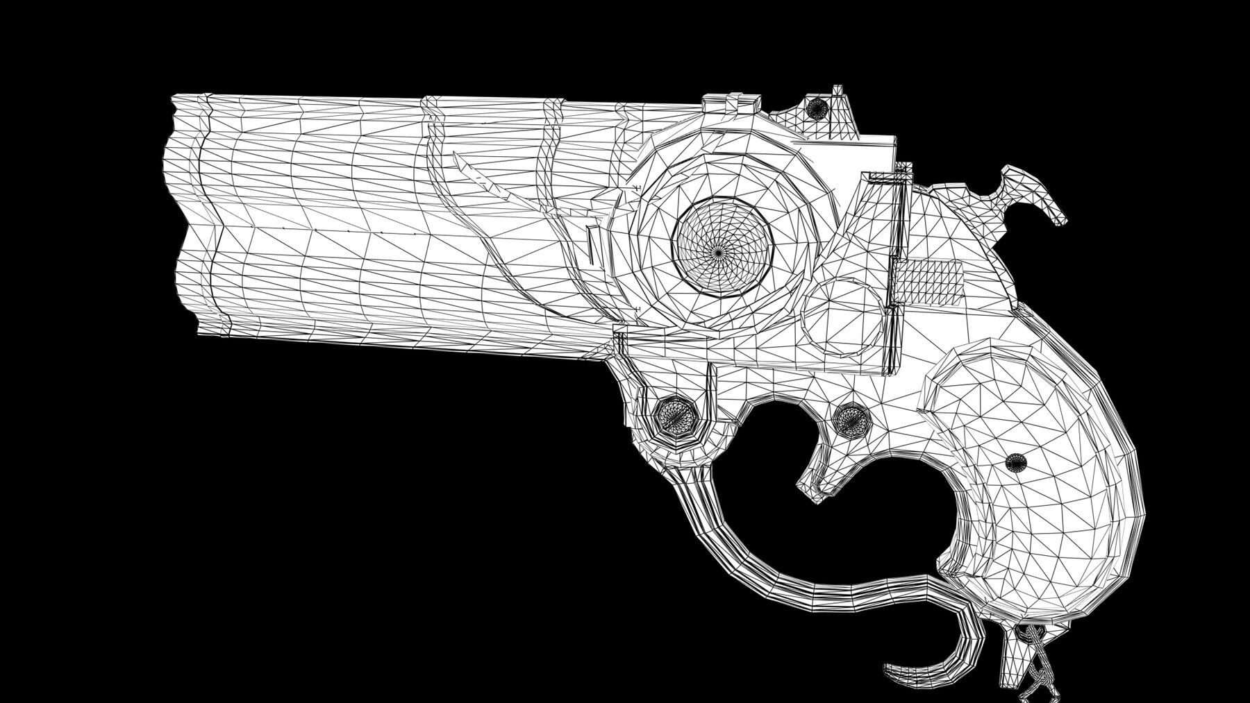 ArtStation - Bayonetta Gun lowpoly model | Game Assets