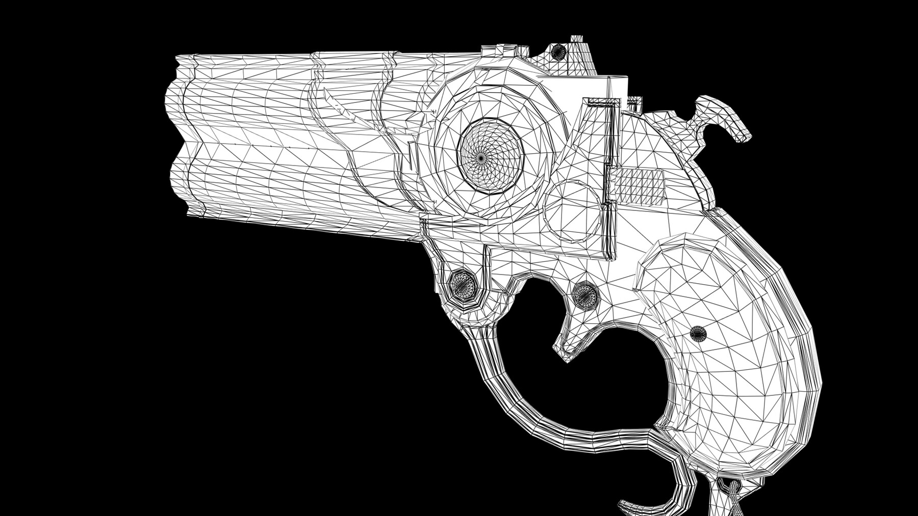 ArtStation - Bayonetta Gun lowpoly model | Game Assets