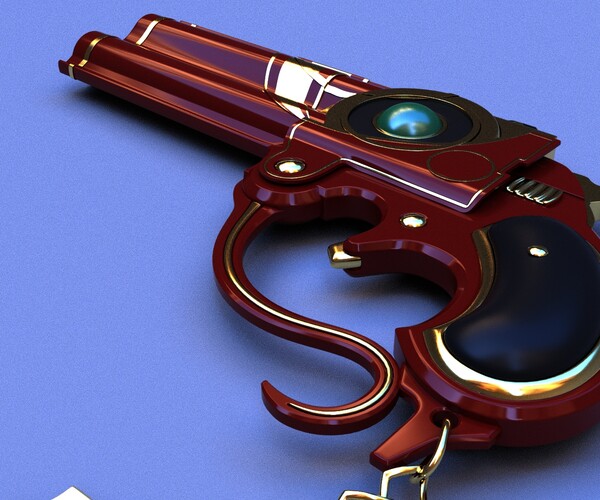 ArtStation - Bayonetta Gun lowpoly model | Game Assets
