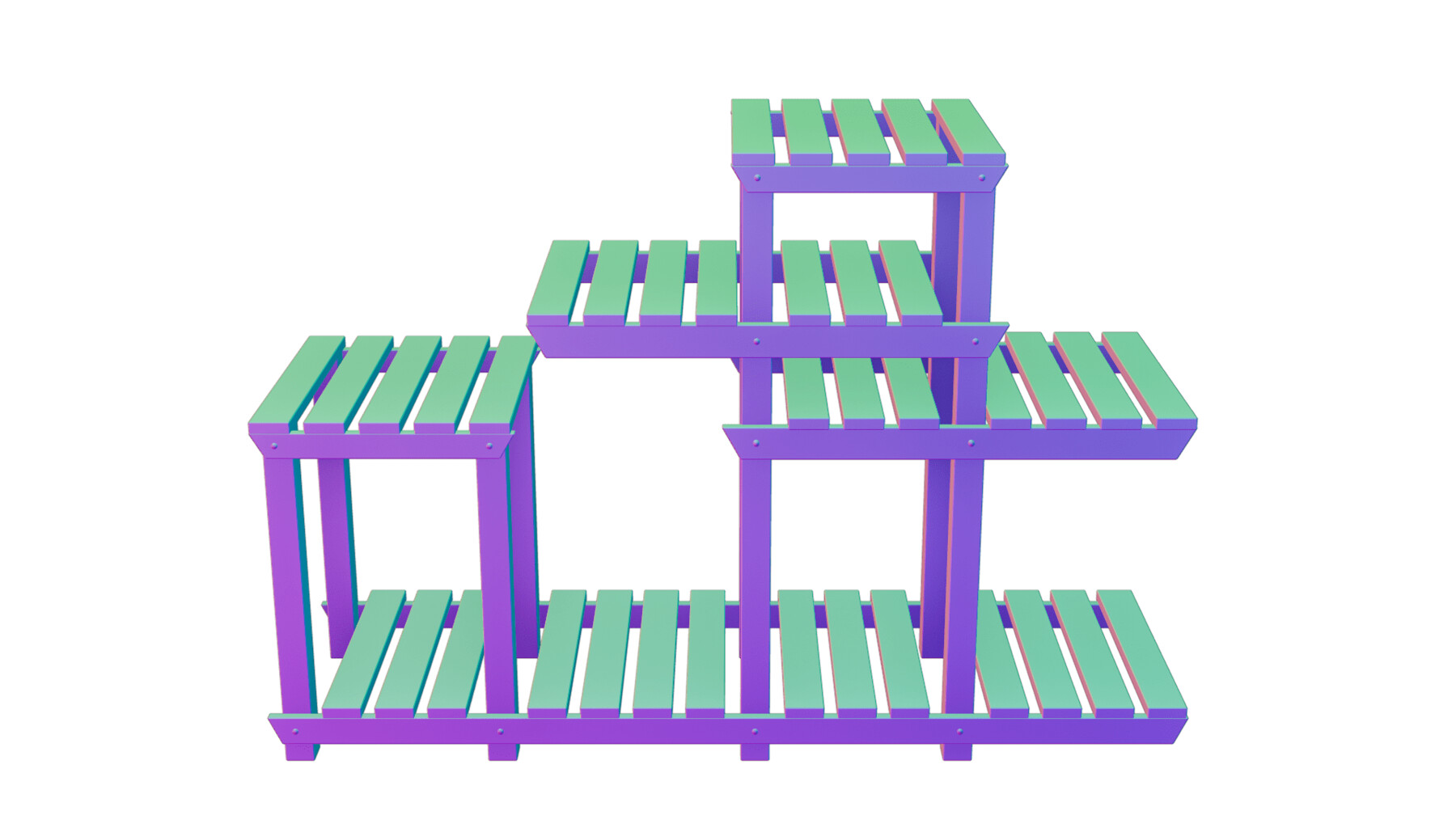 ArtStation - Platform Shelf Low-poly 3D model | Resources