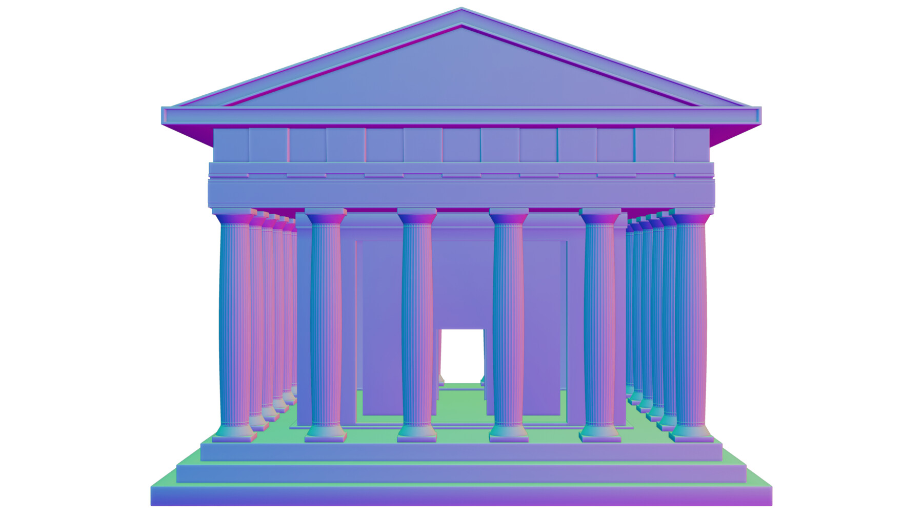 ArtStation - Greek Temple 3D model | Resources