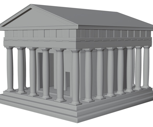 ArtStation - Ruined Greek Temple 3D model | Resources