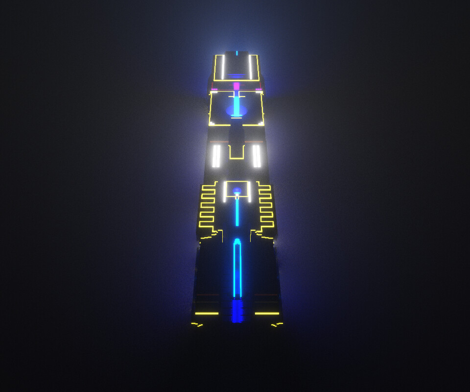 ArtStation - voxel spaceship | Game Assets