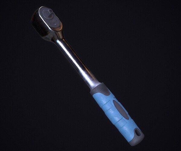 ArtStation - Socket Wrench - PBR Game Ready - Low-poly 3D model | Game Assets