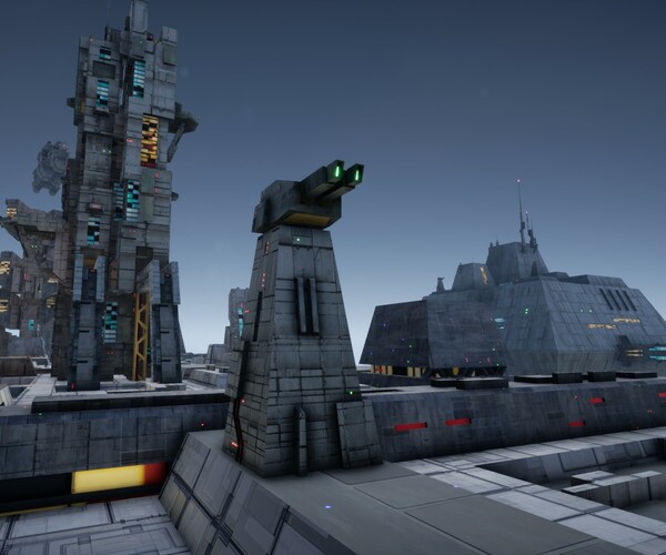 ArtStation - Amazing Sci-Fi Environment and Flying UE4 | Resources