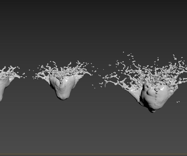 ArtStation - Water Splash 3D Model | Resources