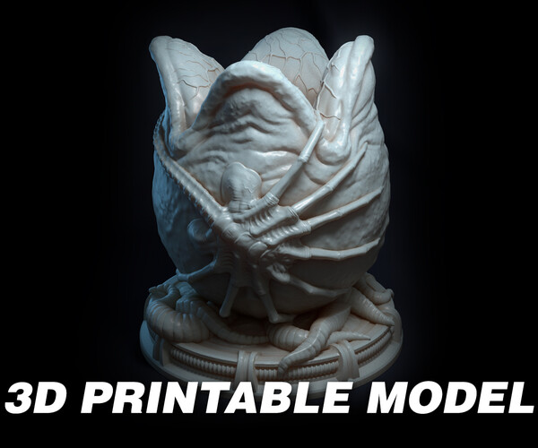 ArtStation - Alien Egg - 3D Printable Model | Resources