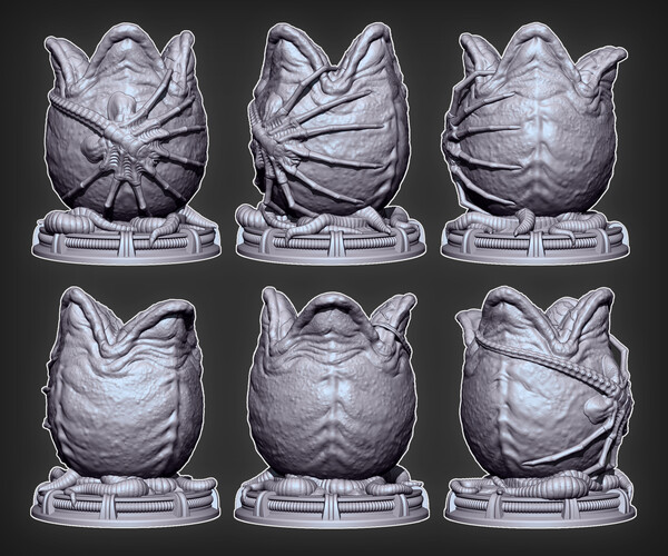 ArtStation - Alien Egg - 3D Printable Model | Resources
