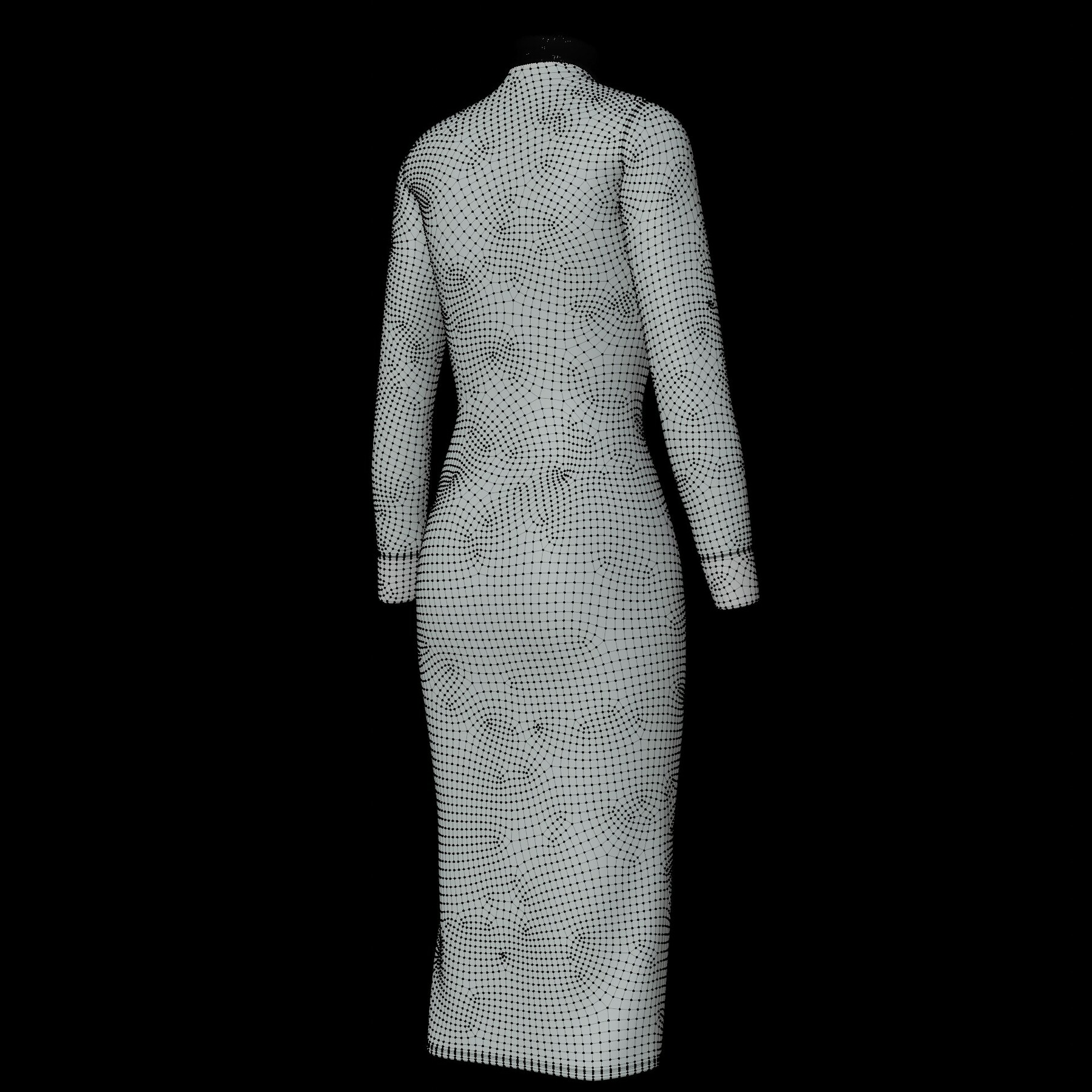 ArtStation - Female Collar Dress - 3D clothing | Resources