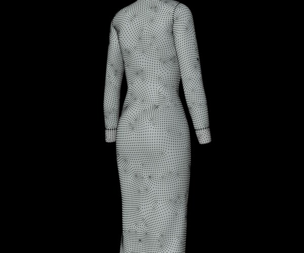 ArtStation - Female Collar Dress - 3D clothing | Resources