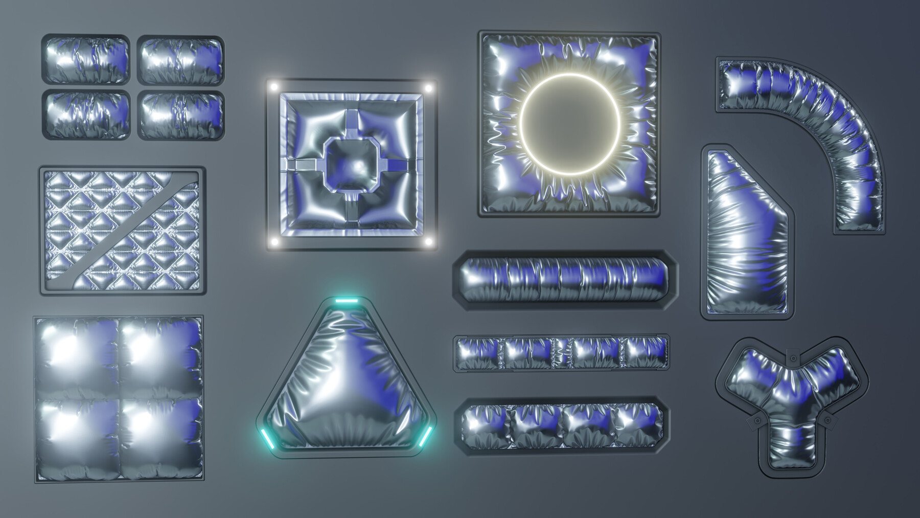ArtStation - [FREE] Scifi space mylar decals pack | Resources
