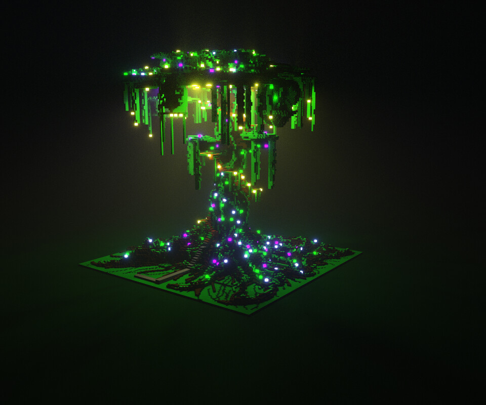 ArtStation - voxel tree | Game Assets