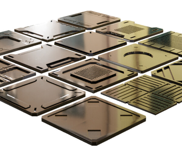 ArtStation - Sci-Fi Tileset Pack #1 ( 16 Tiles ) | Game Assets