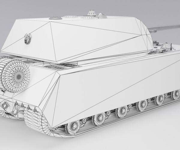 ArtStation - Maus Tank - Game-Ready - RIGGED - LOW-POLY - Low-poly 3D ...