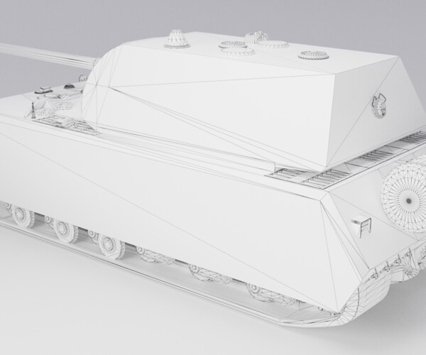 ArtStation - Maus Tank - Game-Ready - RIGGED - LOW-POLY - Low-poly 3D ...