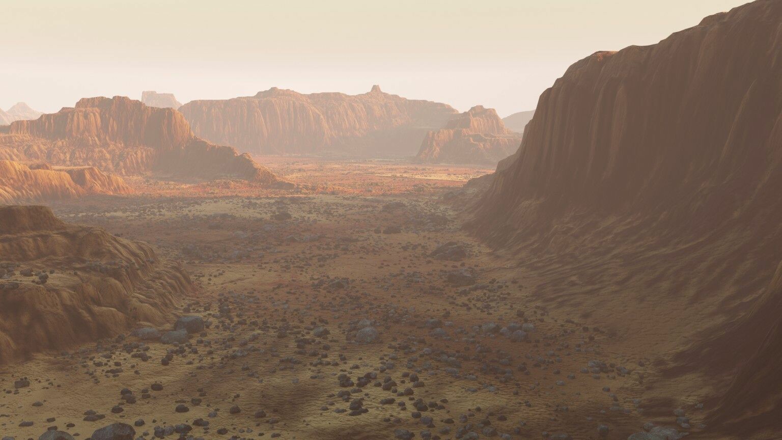 ArtStation - Martian surface - stony area in Blender | Resources