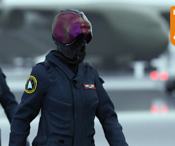 ArtStation - Cyberpunk Pilot scene (blend file) | Resources