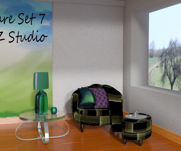 ArtStation - Furniture Set 7 for DAZ Studio | Resources
