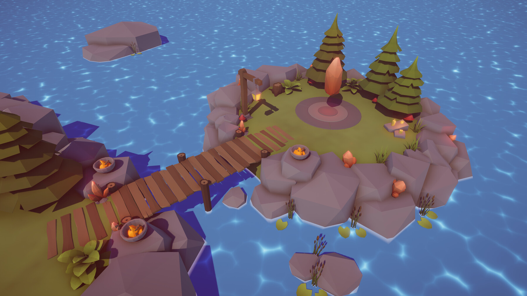 ArtStation - Low Poly Fantasy Arena - Asset for Unity 3D, Map and Models | Game Assets