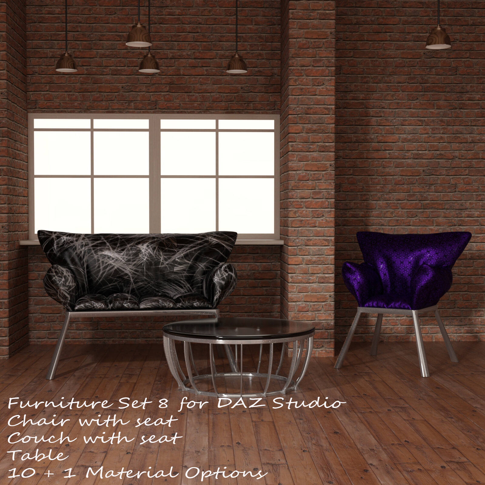 ArtStation - Furniture Set 8 for DAZ Studio | Resources