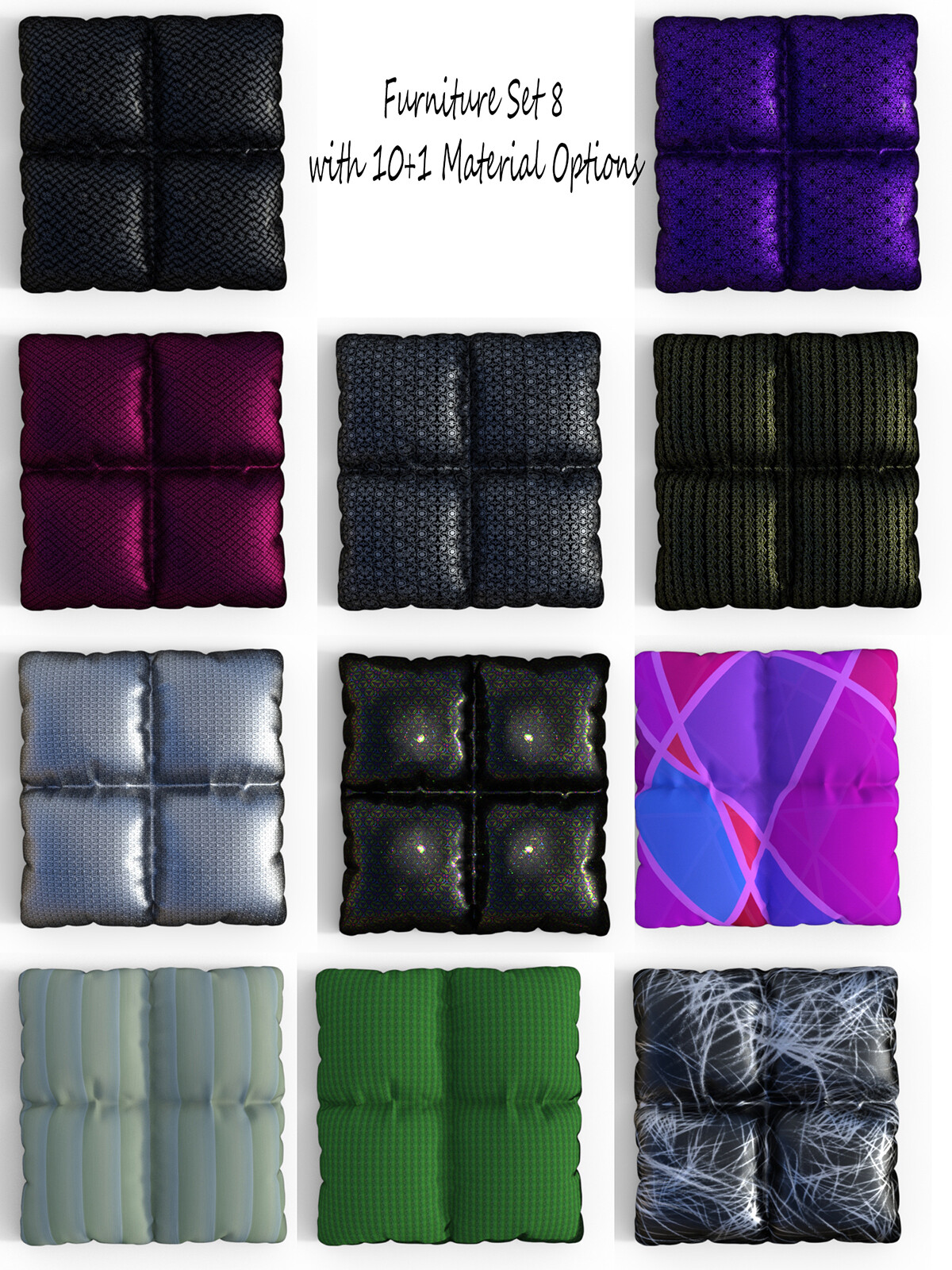 ArtStation - Furniture Set 8 for DAZ Studio | Resources