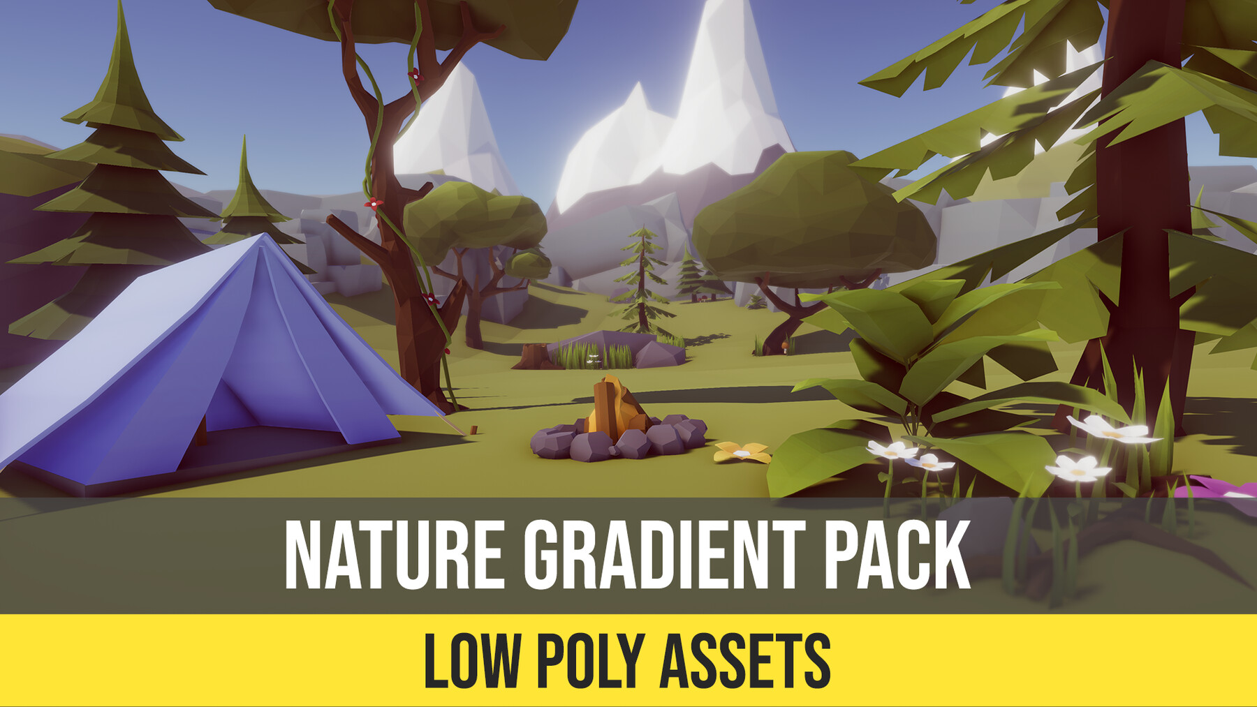 JustCreate - Unity & Unreal Engine 3D Assets - Low Poly Nature Gradient - Asset for Unity 3D ...