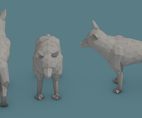 ArtStation - Low Poly Animal Isometric Icon Pack 01 | Game Assets