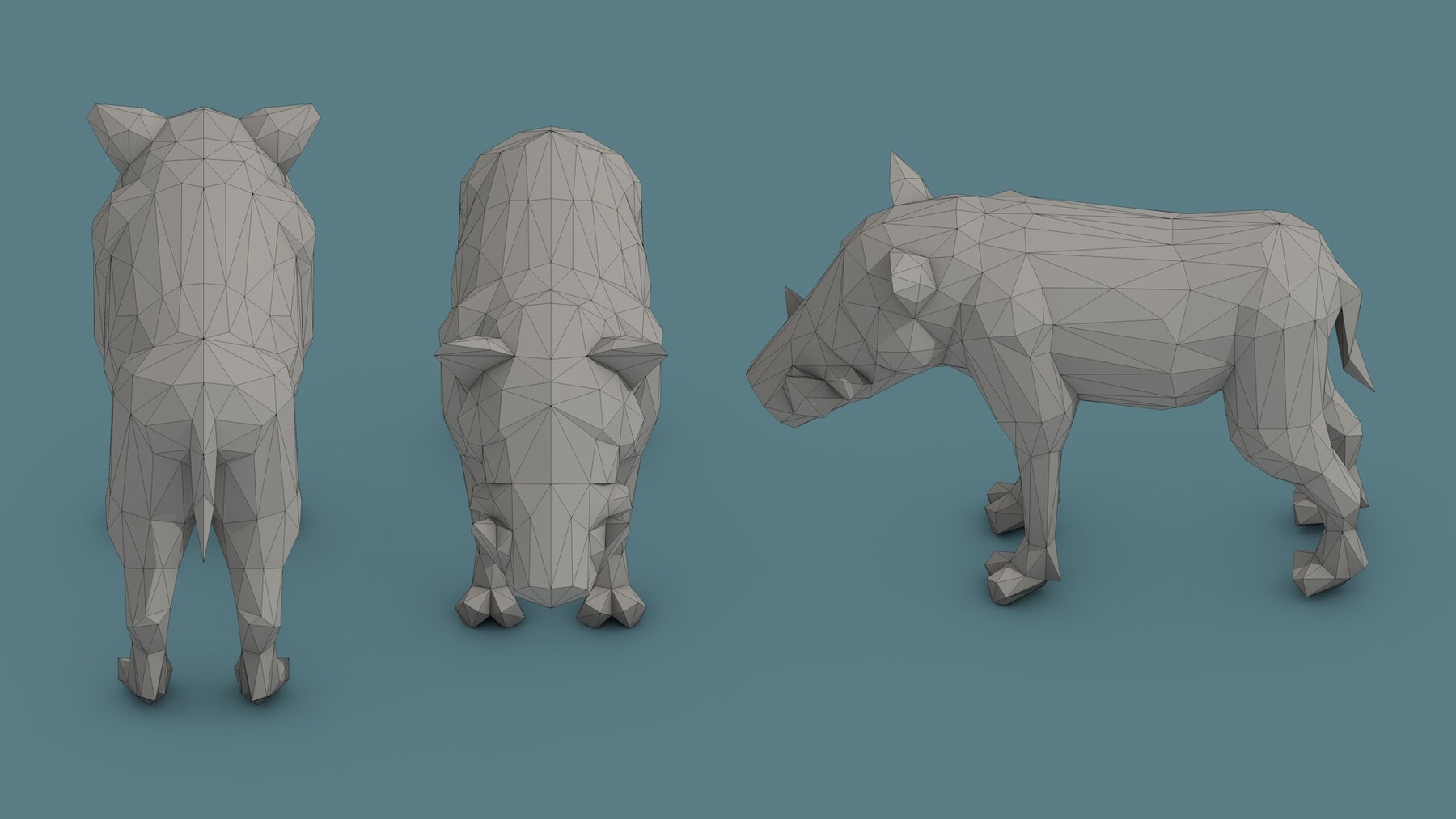 ArtStation - Low Poly Animal Isometric Icon Pack 01 | Game Assets
