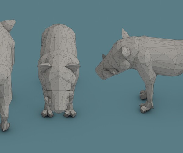 ArtStation - Low Poly Animal Isometric Icon Pack 01 | Game Assets