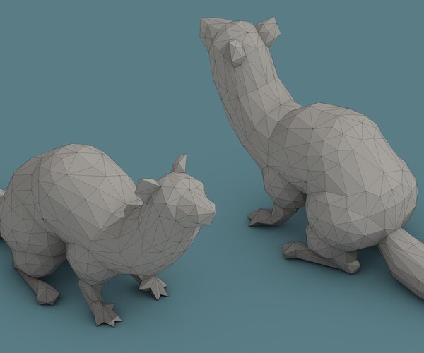 ArtStation - Low Poly Animal Isometric Icon Pack 01 | Game Assets