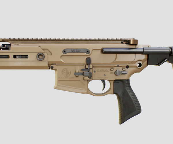 ArtStation - Sig Sauer MCX Rattler PDW Rifle | Game Assets