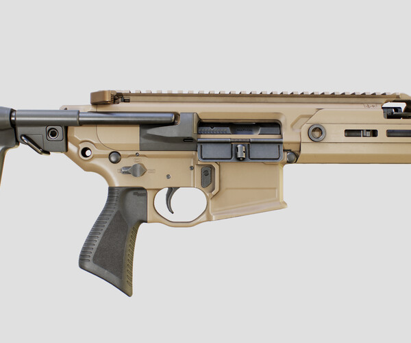 ArtStation - Sig Sauer MCX Rattler PDW Rifle | Game Assets